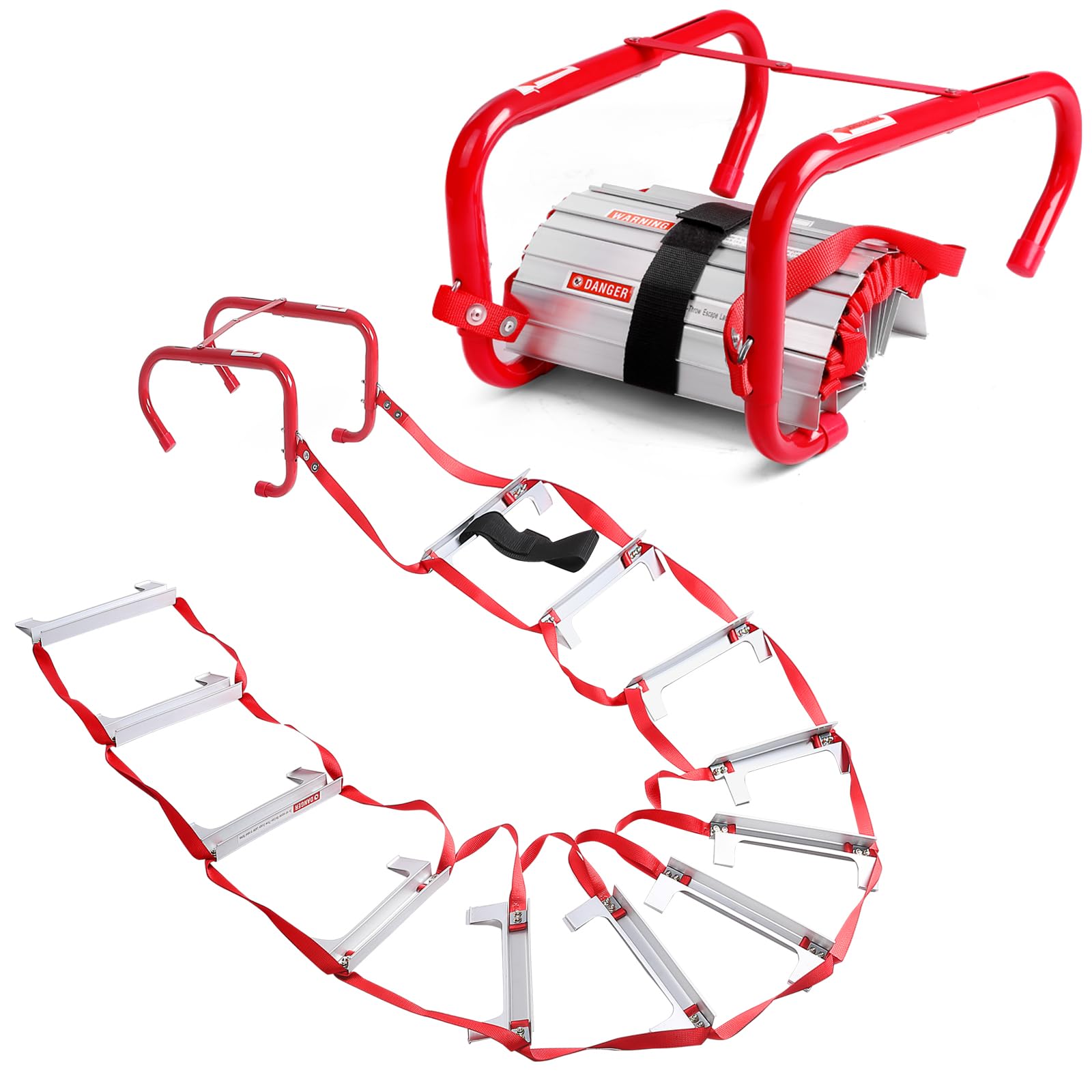 SIMEFUL Fire Escape Ladder, Emergency Fire Ladder 2 Story Window ...