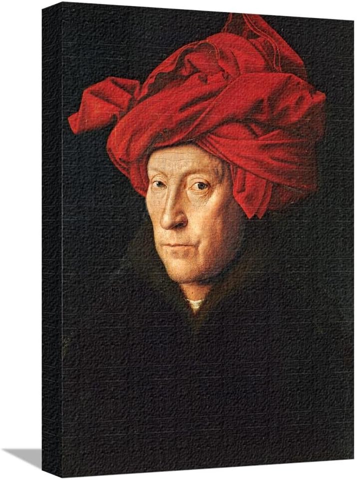 Amazon.com: Art, Inc. A Man in a Red Turban (Self-Portrait of Jan Van ...