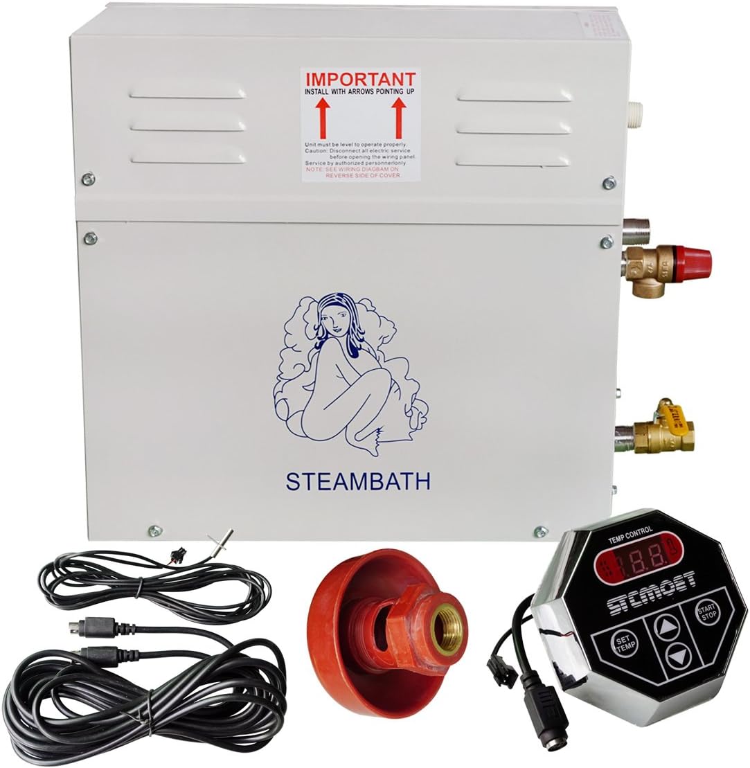 ECO-WORTHY 9kw Automatic Steam Generator/Sauna Home Spa Shower St-135m Controller Autodrain ...