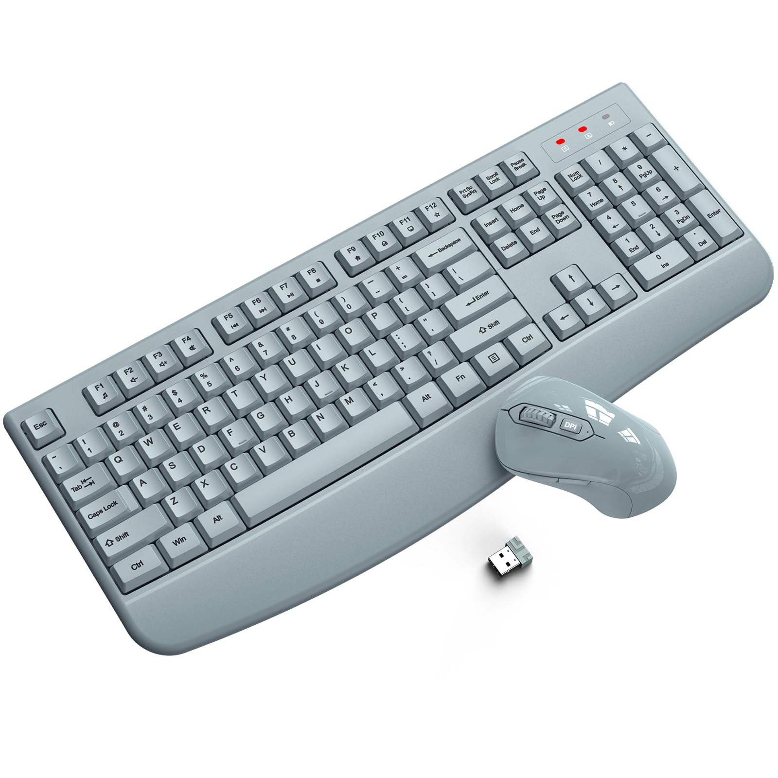 Wireless Keyboard And Mouse Combo Ulsou 2 4g Full Sized Ergonomic Computer Keyboard With Wrist