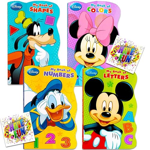 Disney Mickey Mouse My First Books -- Set of 4 Shaped Disney Mickey ...
