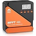 Amazon.com : TOPBULL MPPT Solar Charge Controller 40A 12V 24V Battery System Auto DC Input ...