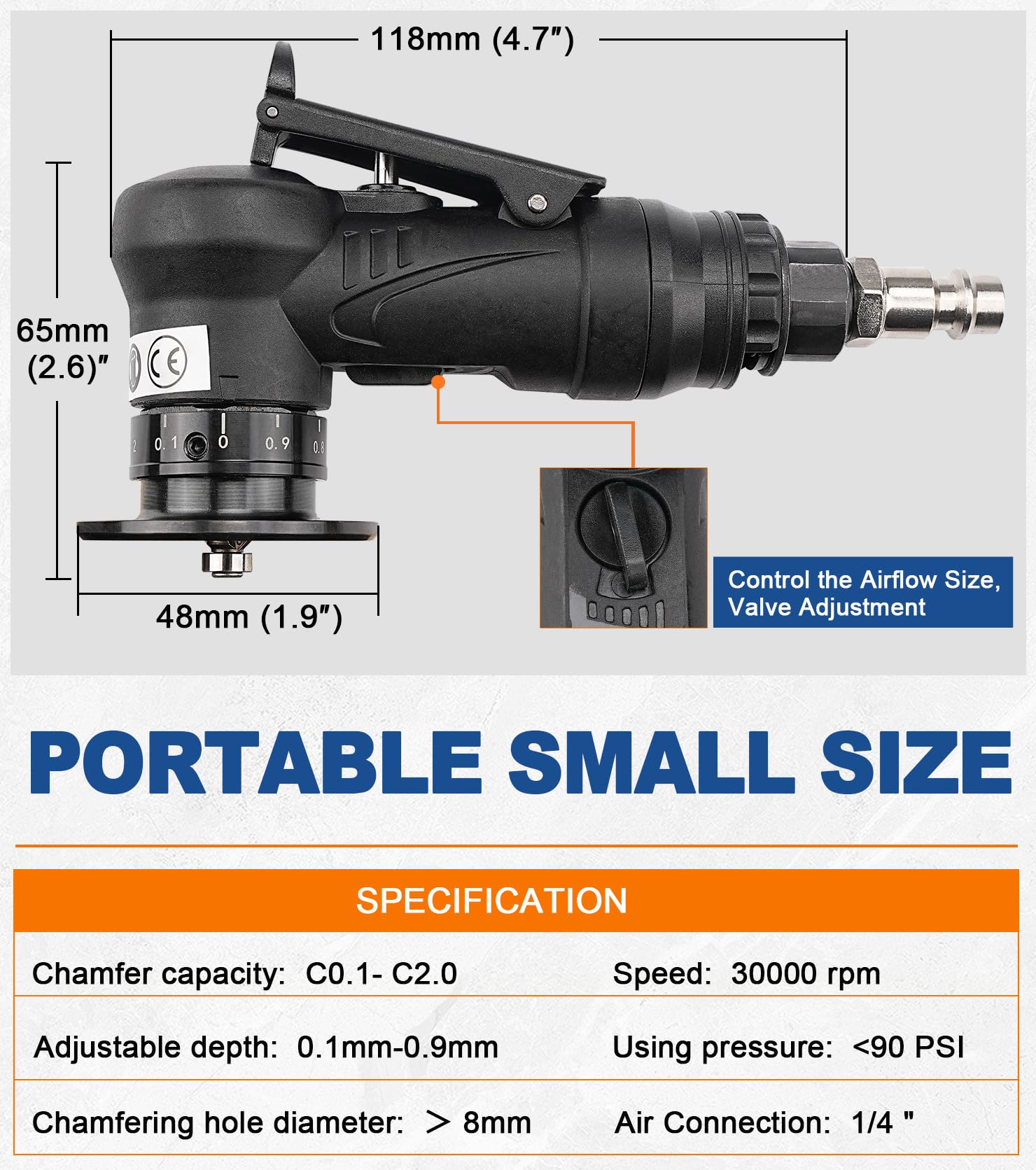 Mua SI FANG Portable Pneumatic Chamfer Tool, for Metal Chamfering ...
