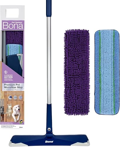Bona Pet System Premium Pet Microfiber Mop for Multi-Surface Floors in ...