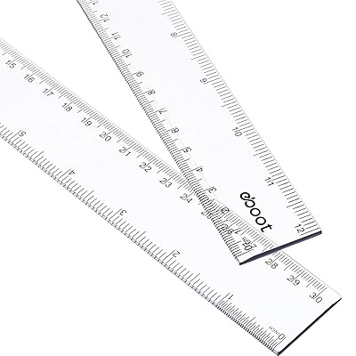 12 Inch Clear Plastic Ruler Set for School and Nepal | Ubuy