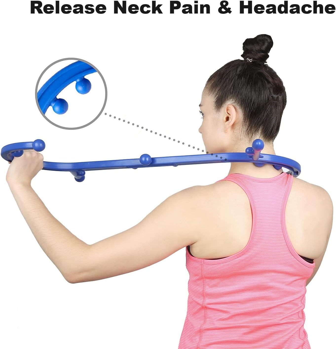 Trigger Point Massager, Lower Back Massager Self Body Shoulder Neck ...