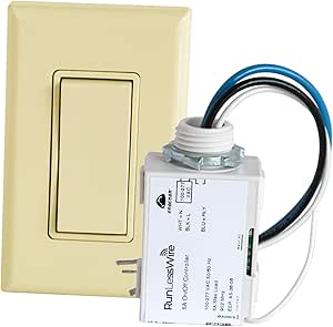 RunLessWire Basic Wireless Light Switch Kit, Smart Light Switch with ...