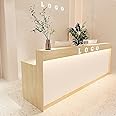 Amazon.com: Huariifowm Modern Reception Counter, Office Reception Stand ...