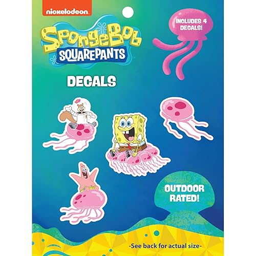 Spongebob Squarepants Decals- Set of 4 Spongebob, Patrick Star, Sandy ...