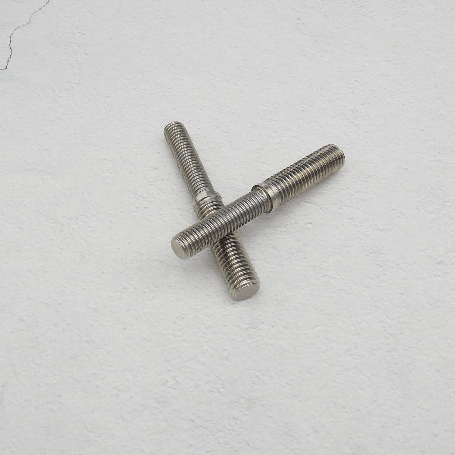 2Pcs Double End Threaded Stud Screw Bolts M10 to M12 80mm 304 Stainless Steel Reduction Thread ...