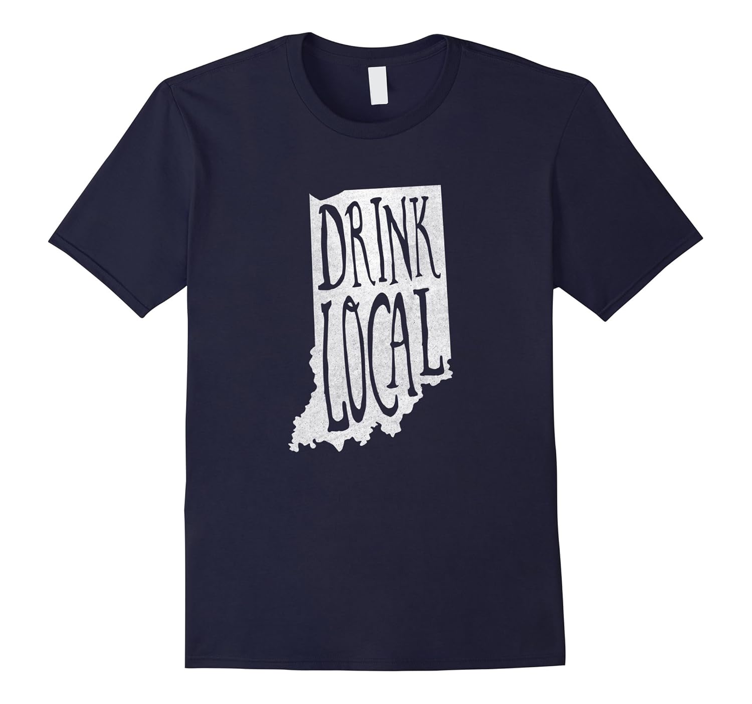 Drink Local Indiana State Outline Craft Beer T-Shirt