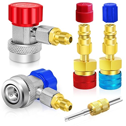 FANOVO Car A/C R1234YF R134A Adapters, High/Low Side R134a to R1234yf ...