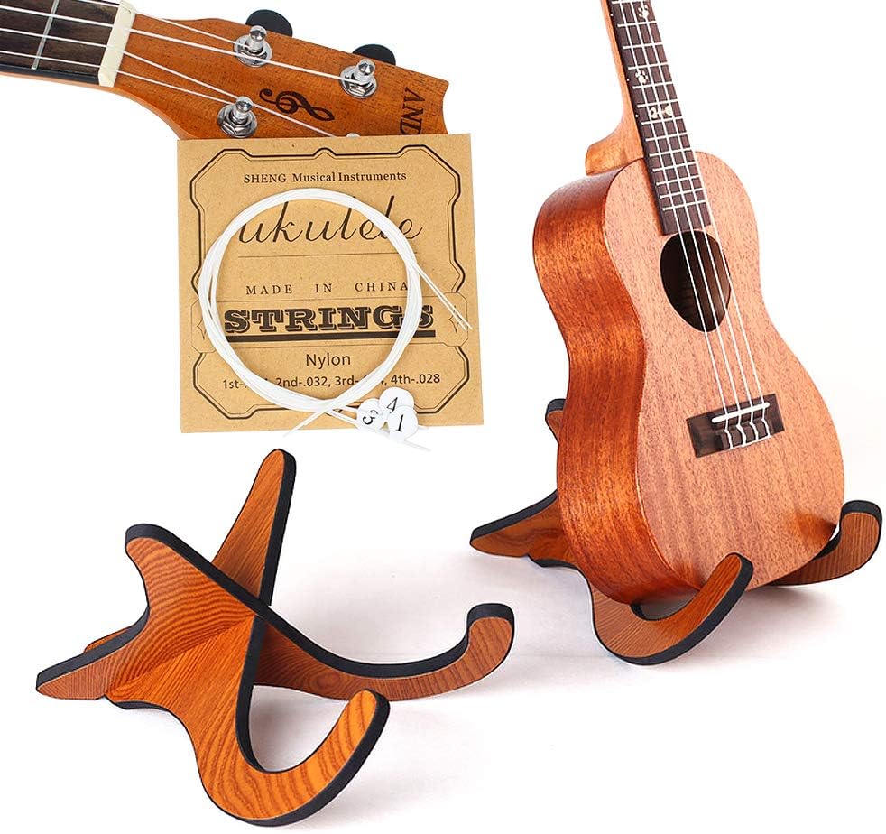 Ukulele Stand, Upgraded Version Wooden Detachable Musical Instrument ...
