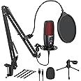Amazon.com: TECURS USB Microphone, Condenser Microphone Kit for ...