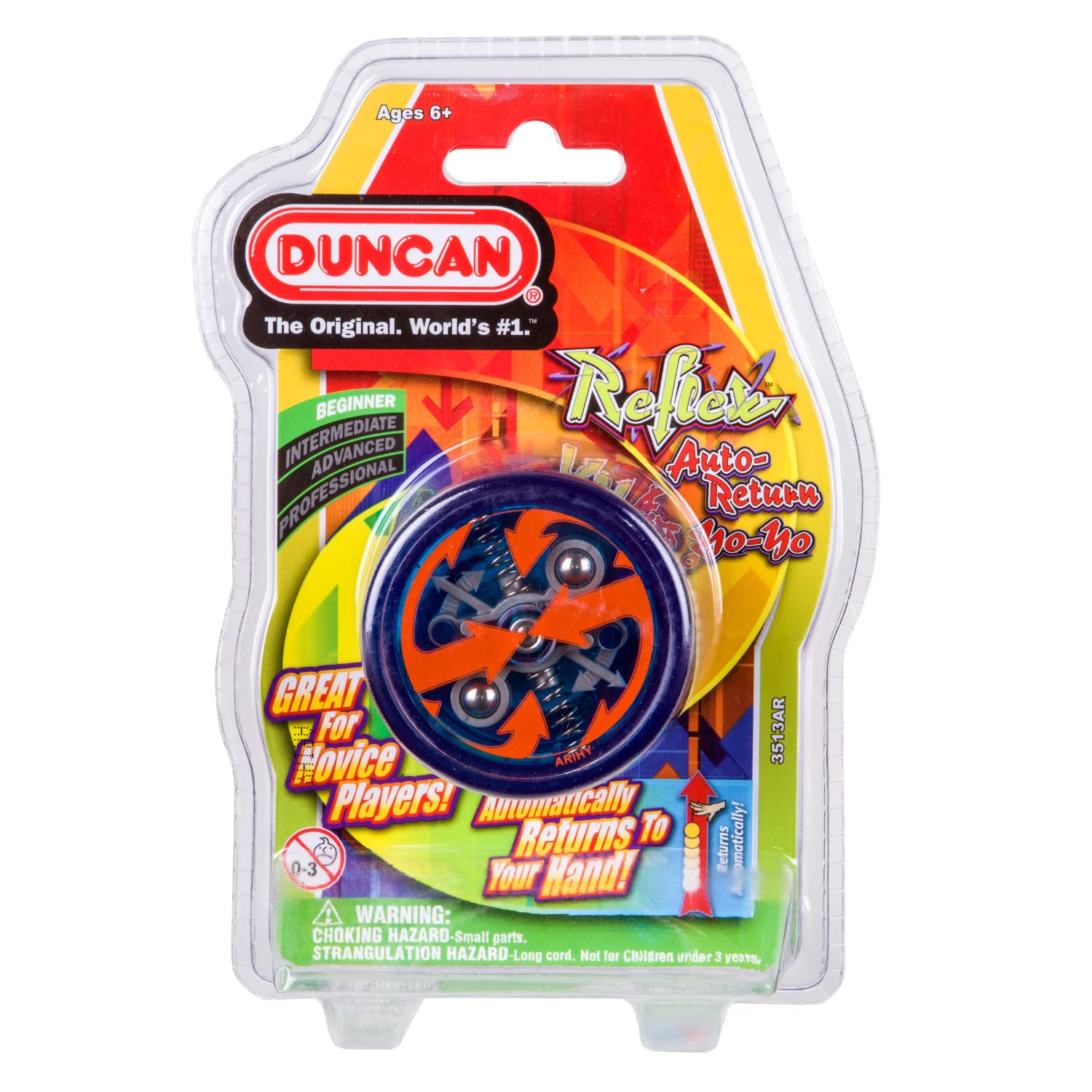 Duncan Toys Reflex Auto Return Yo-Yo, Beginner String Trick Yo-Yo, 1 Yo ...