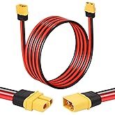 Amazon.com: MOOKEERF XT60 Extension Cable 10AWG 40FT XT60 to XT60 Cable with Male to Female ...