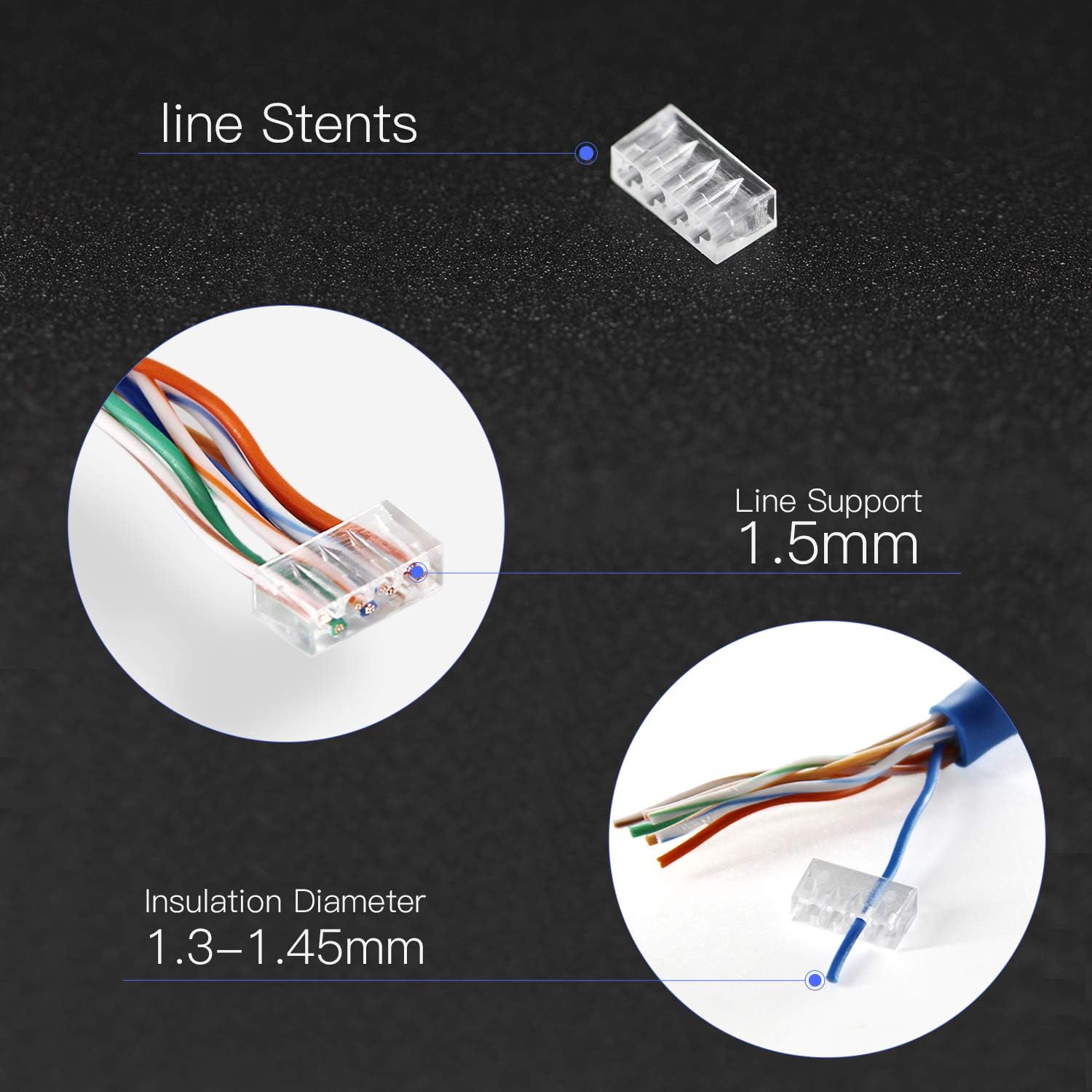 30 Pack CAT7 Shielded RJ45 Connector Cat6A Cat7 Ethernet RJ45 Connector ...