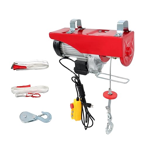 waltyotur 2200lbs Electric Hoist w/14ft Wired Remote Control, 110v ...