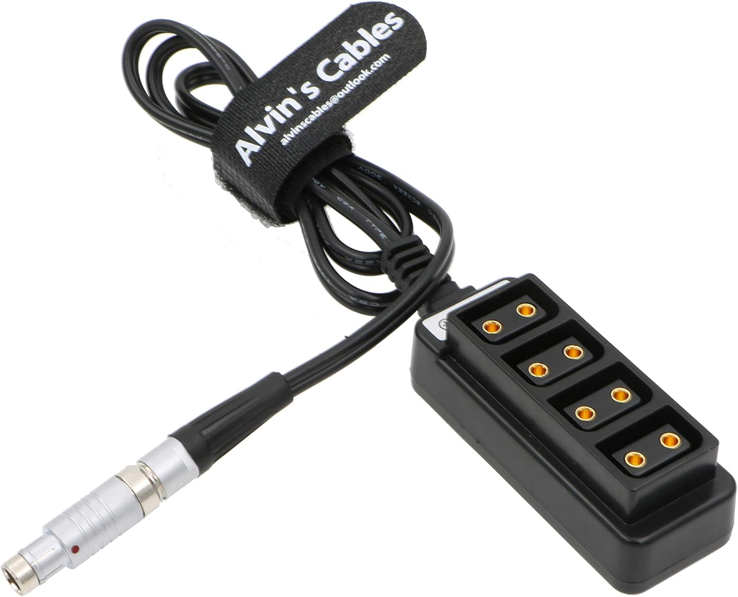 3 pin Fischer RS to 4 Port D-tap Female Cable for ARRI: Amazon.co.uk ...