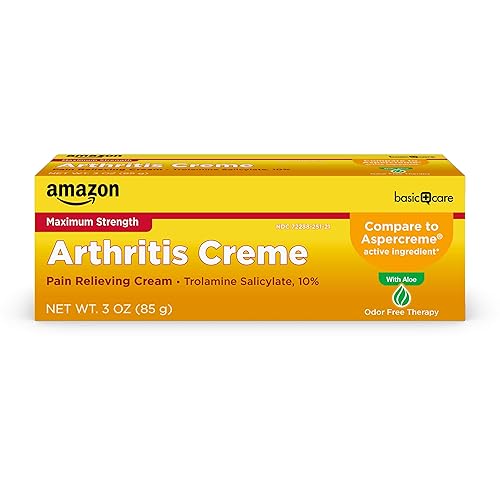 Amazon Basic Care Arthricream, Trolamine Salicylate 10%, Analgesic ...