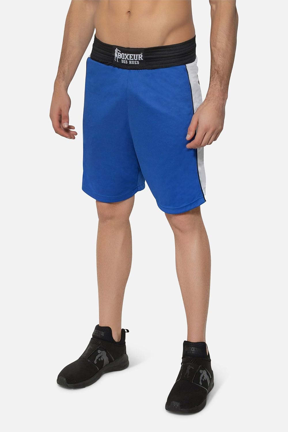Boxeur Des Rues – Boxing Shorts in Blue Mesh, Man – BigaMart