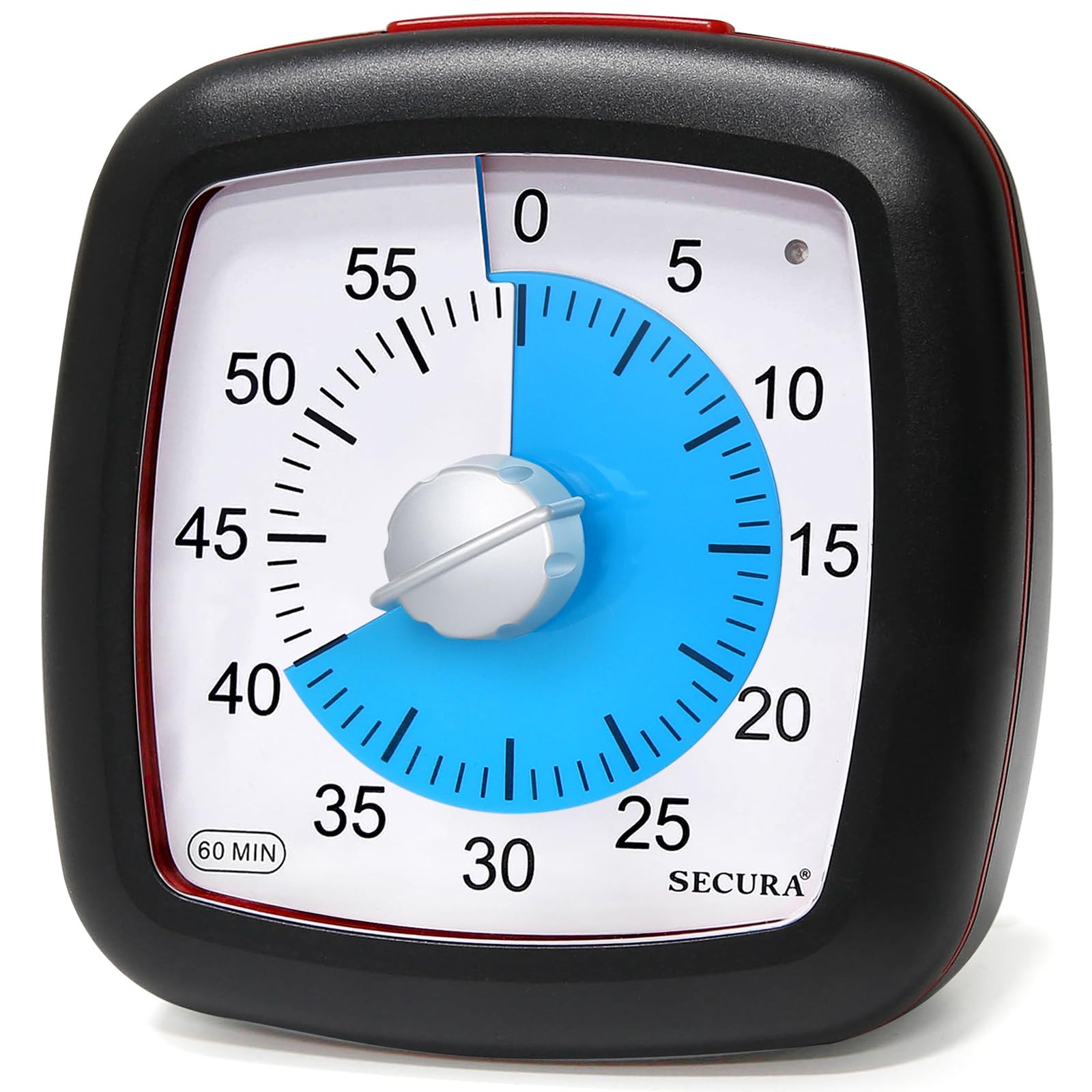 Secura 60-Minute Visual Timer, Silent Study Timer for Kids and Adults ...