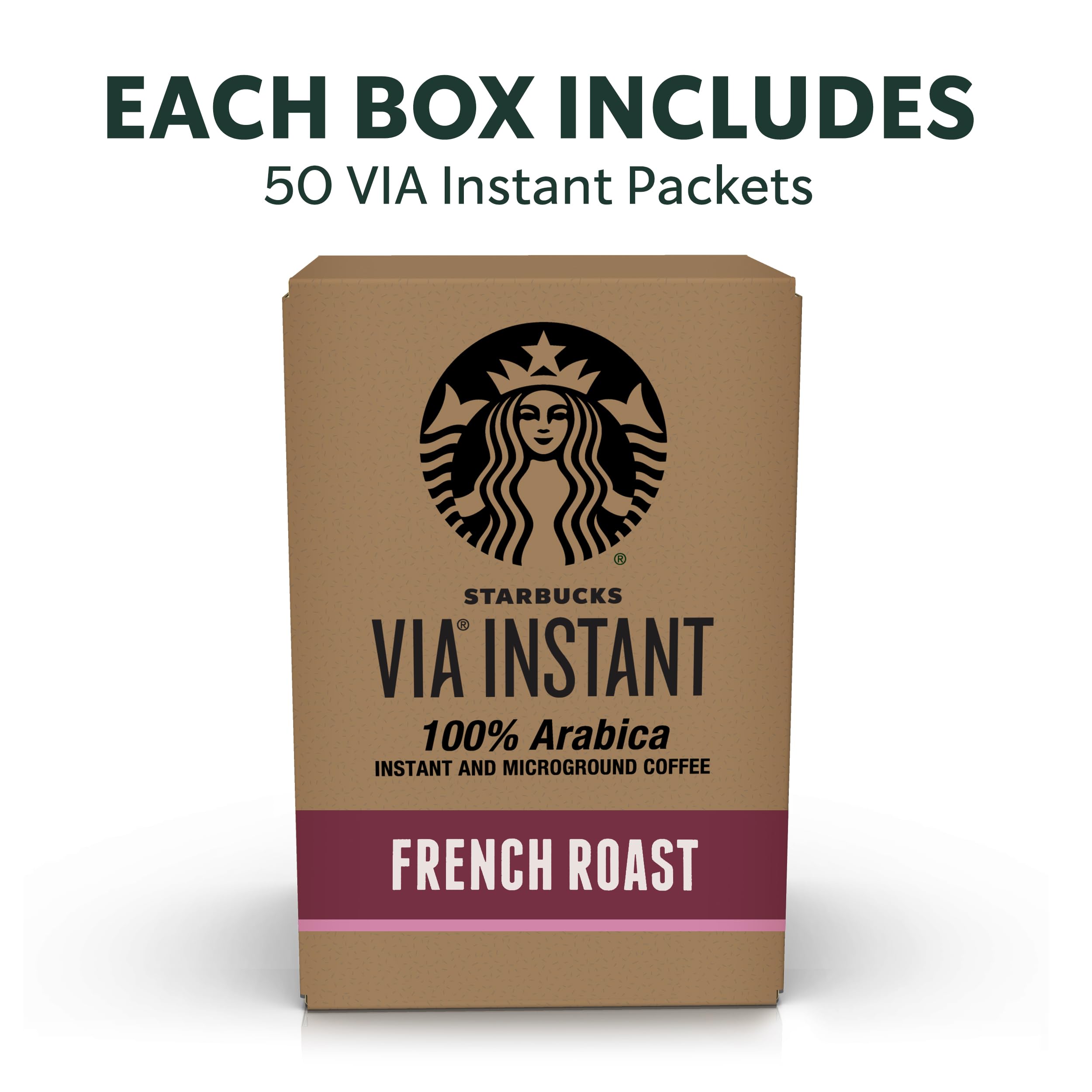 Mua Starbucks VIA Instant Coffee, Dark Roast Coffee, French Roast, 100% ...
