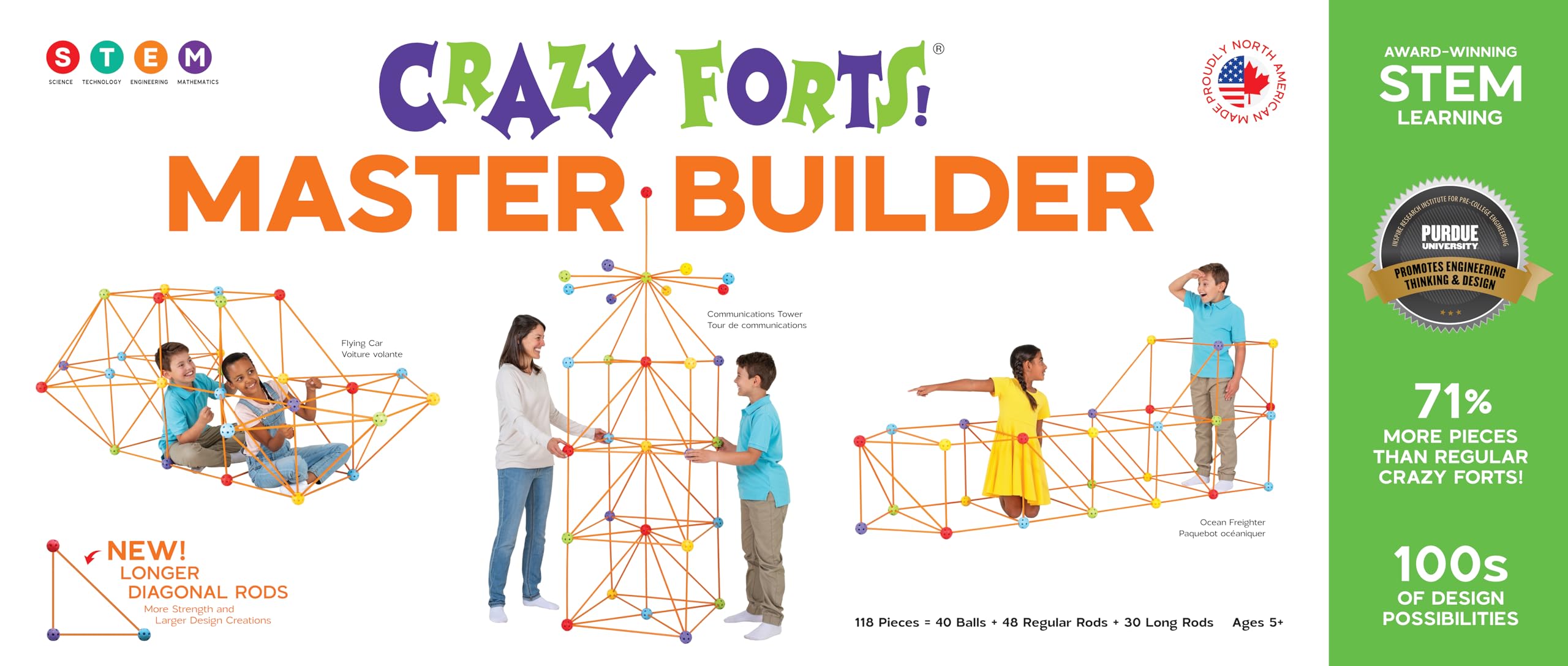 Mua Everest Toys: Crazy Forts! Master Builder - 120 Piece Rod & Ball ...