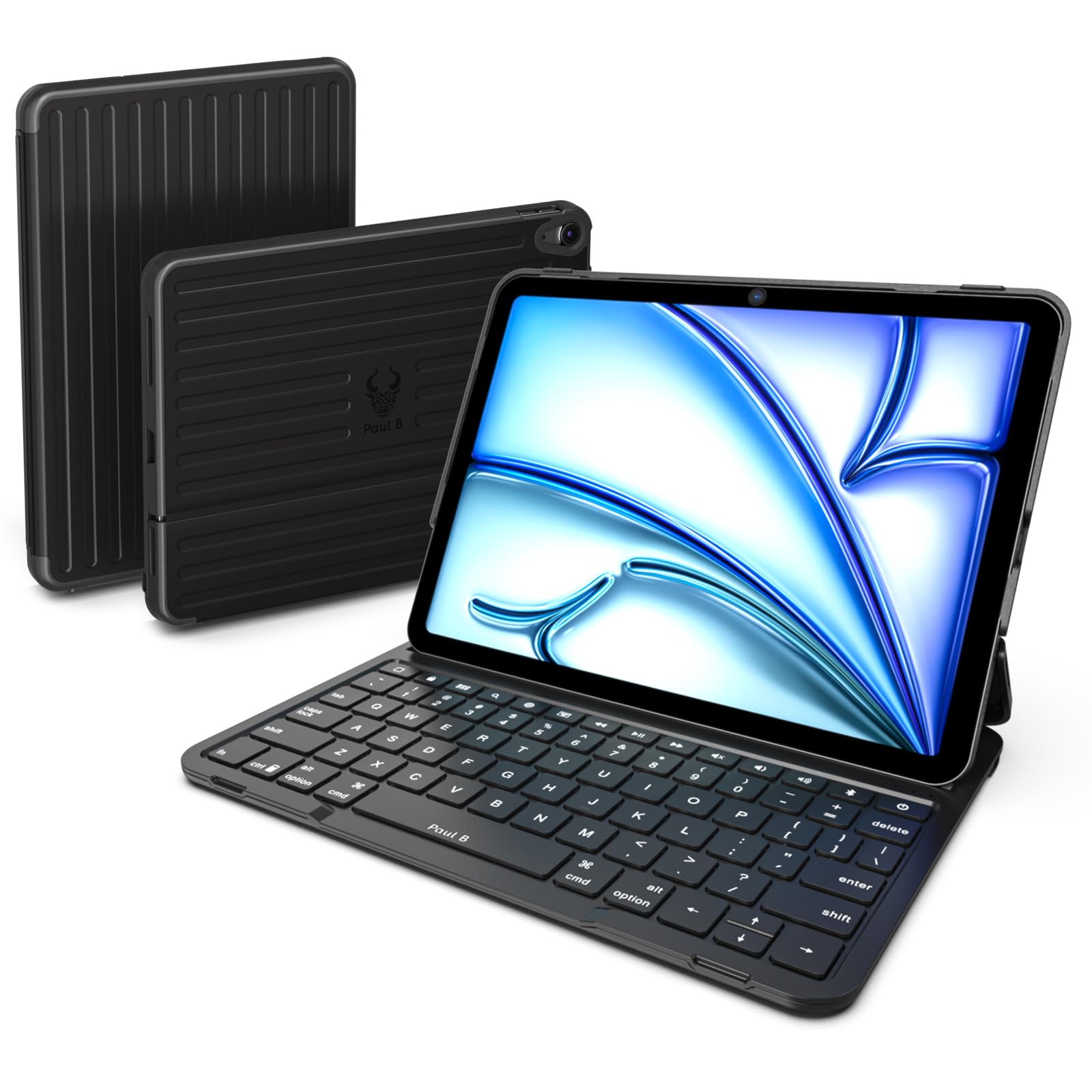 Paul B for iPad Air 11 Inch Case with Keyboard,Air 6th/Air 5th/Air 4th ...