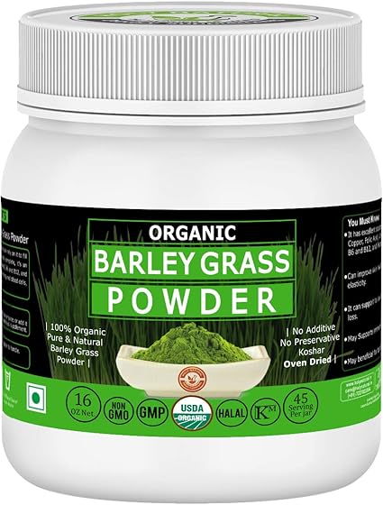 Amazon.com: Organic Barley Grass Powder -16 Oz/1 lbs,USDA Certified I ...