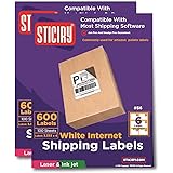 Amazon.com : 1800 Labels, 6up Size 4 x 3.33. Use with Word Templates ...