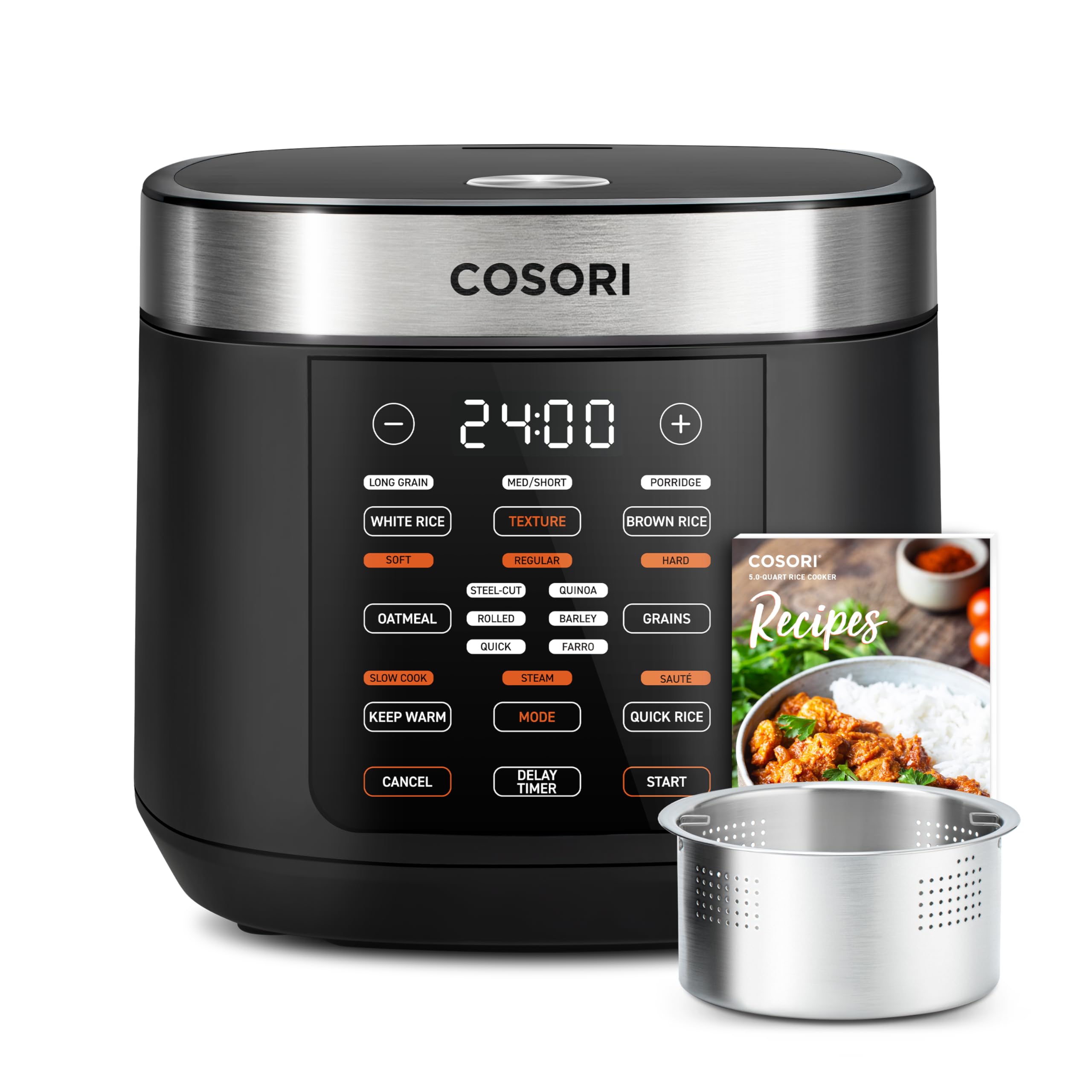Mua 18 Functions Rice Cooker, 24h Keep Warm & Timer, 10 cup Uncooked ...