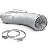 TerraBloom 6-Inch Dryer Vent Hose 25 Feet - Advanced 3-Layer Aluminum ...