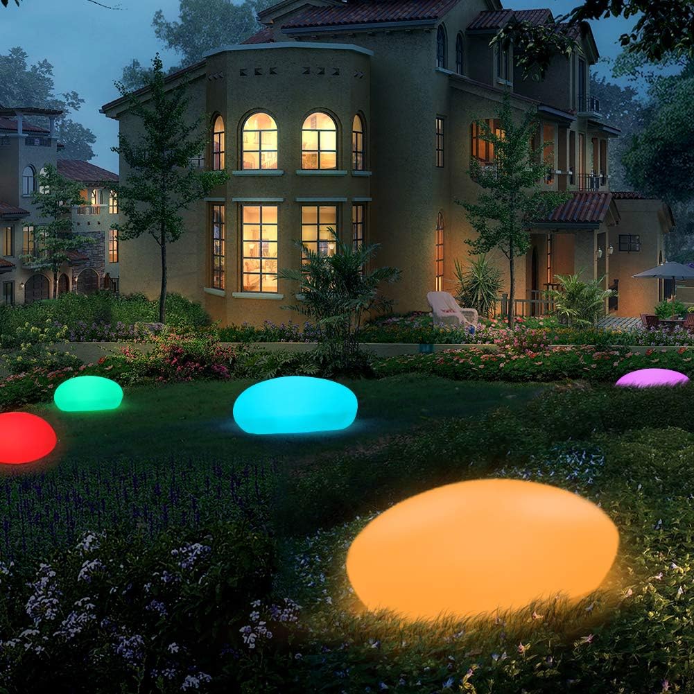 RGB Solar Gartenleuchten LED Solarleuchten Solarlampe mit einem ...