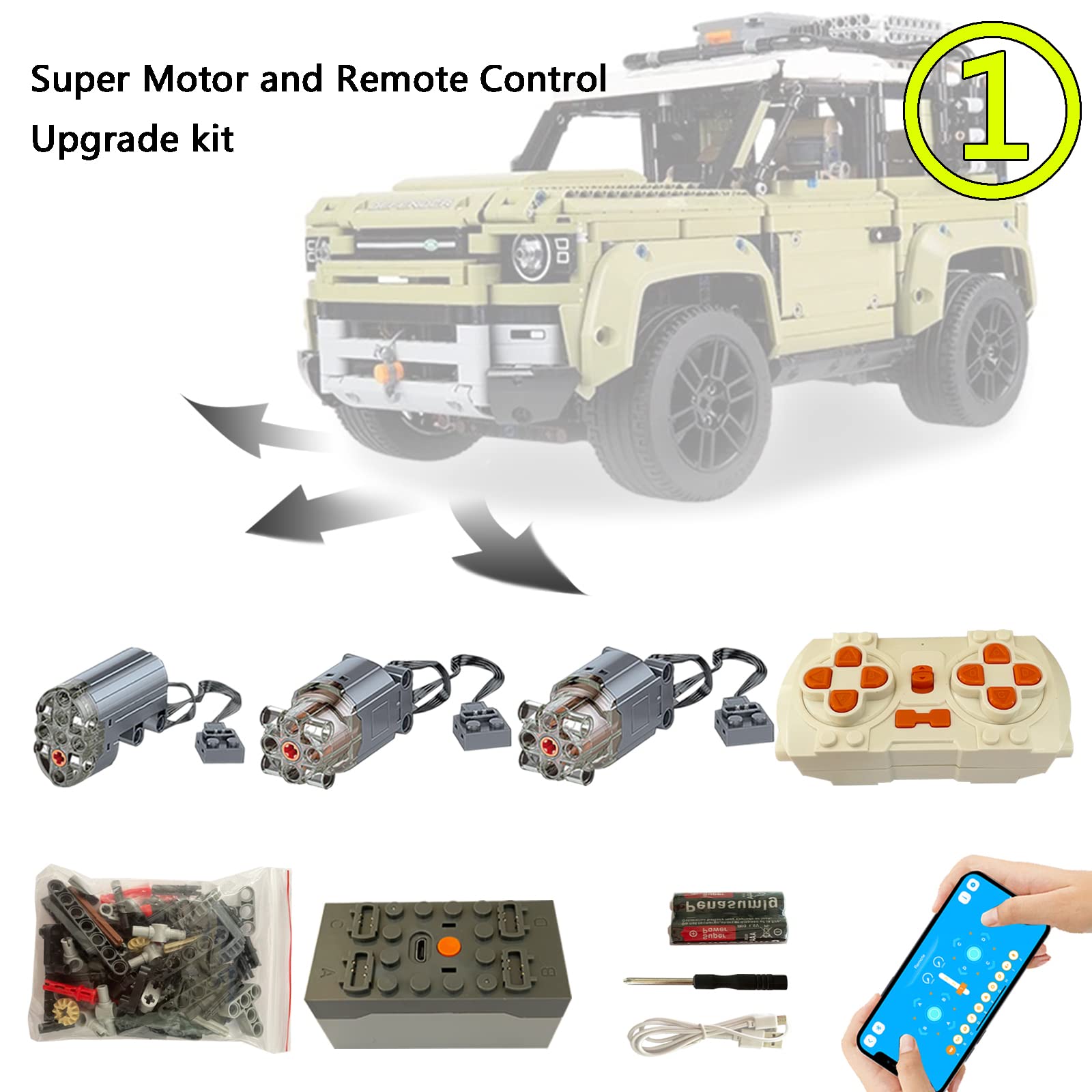 Mua 4th Generation Super Motor and Remote Control and Light Upgrade Kit ...
