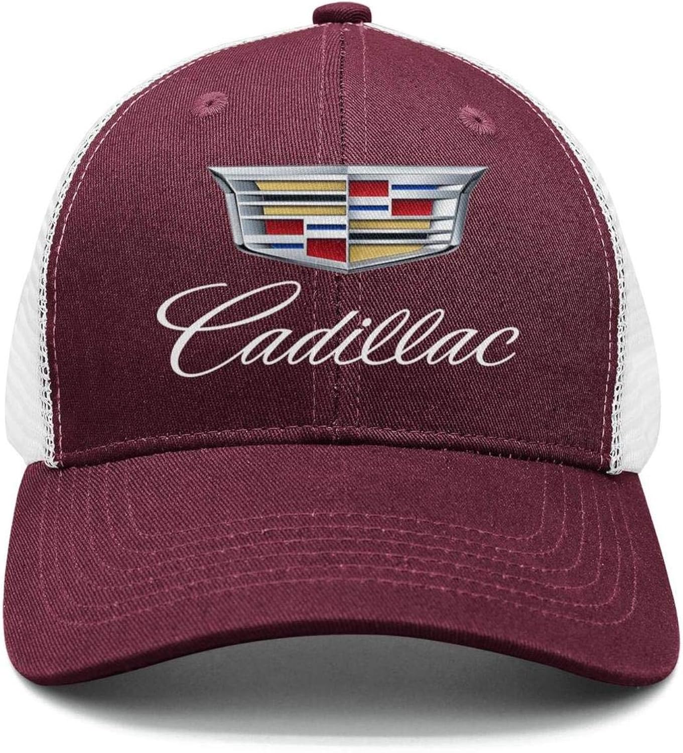 Cadillac-Logo3- Unisex Mens Vintage Flat-Brimmed Hat Six Panel Rock Cap ...