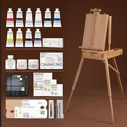 MEEDEN Art Set with French Easel for Professional Artist,Supplies ...