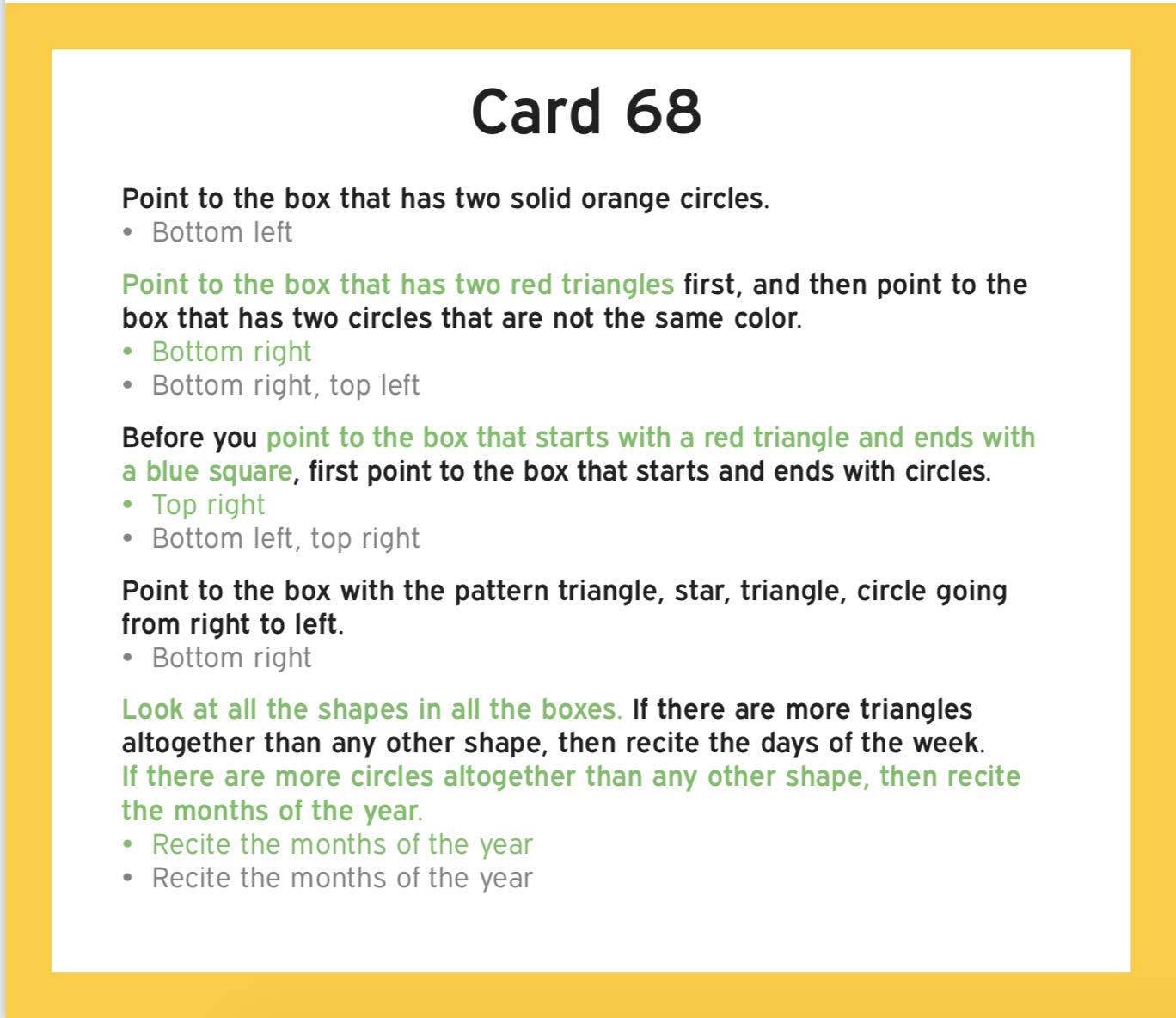 Mua TestingMom.com Gifted Learning Flash Cards – Following Directions ...