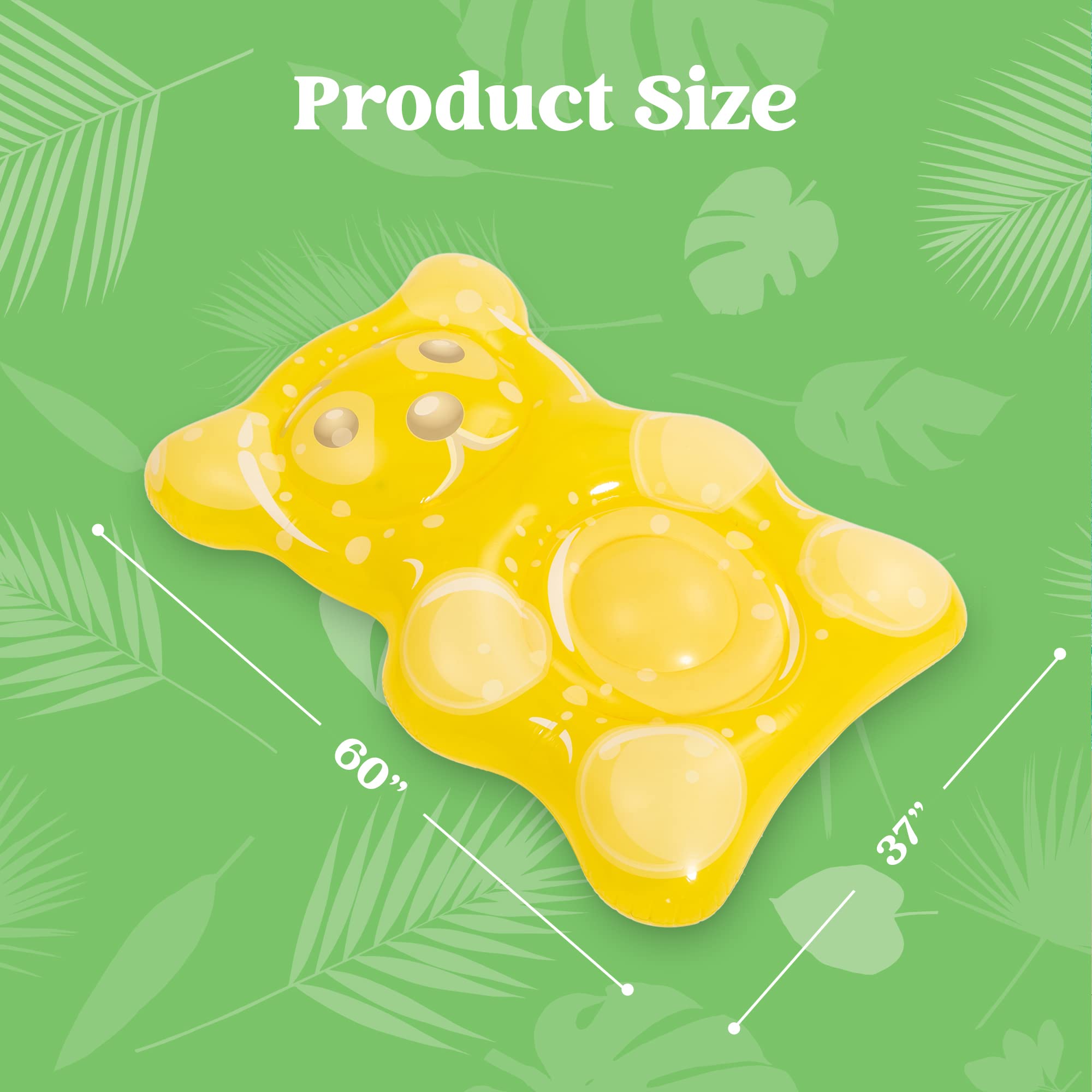 Mua Sloosh 60" Gummy Bear Inflatable Pool Float - Swimming Pool Floats ...