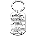 Amazon.com: Grandson Keychain Gifts From Grandma Grandpa Grandparents ...