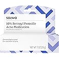 Amazon.com: Amazon Brand - Solimo 10% Benzoyl Peroxide Acne Medication ...