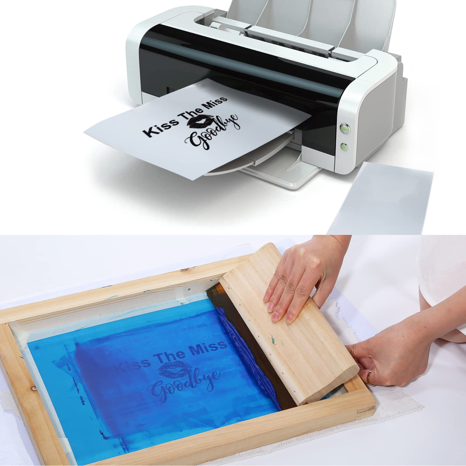 Mua Aoibrloy Screen Printing Kit Includes 3 Size Wood Silk Screen ...