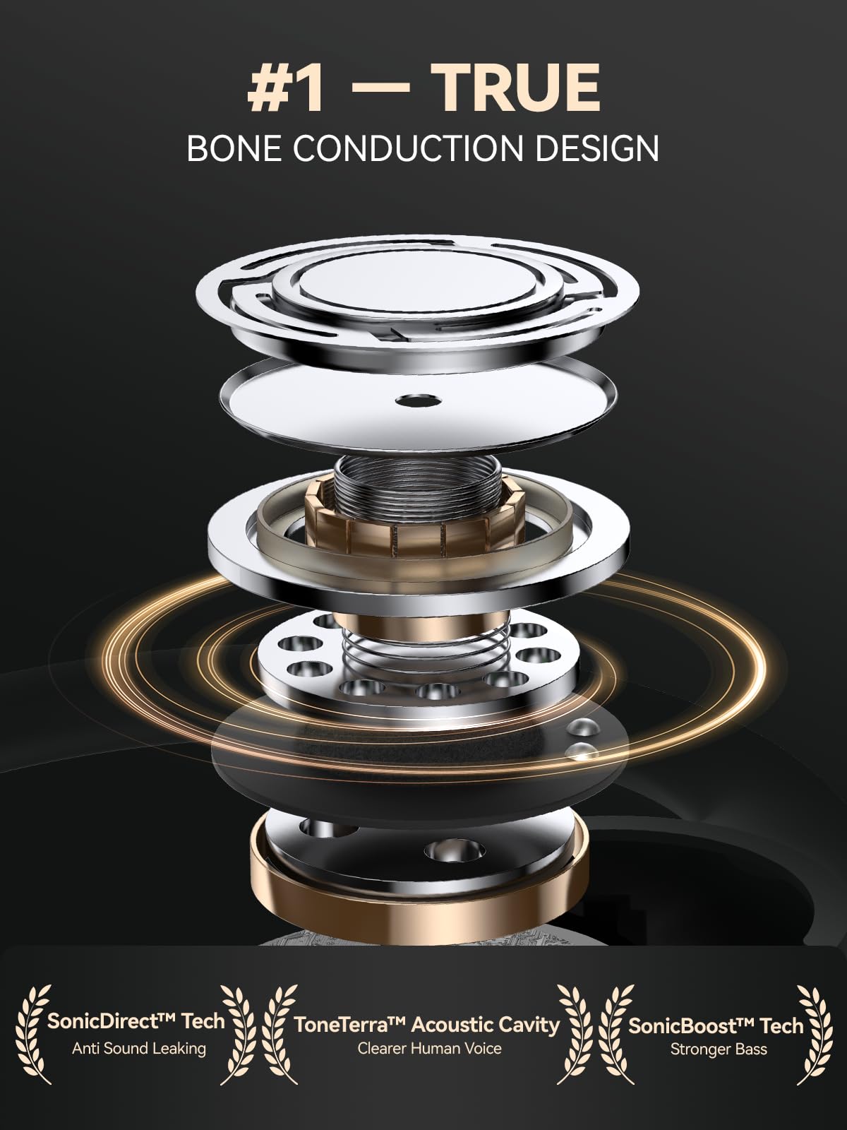 Mua True Wireless Bone Conduction Earphones, OWS Open Ear Headphones ...