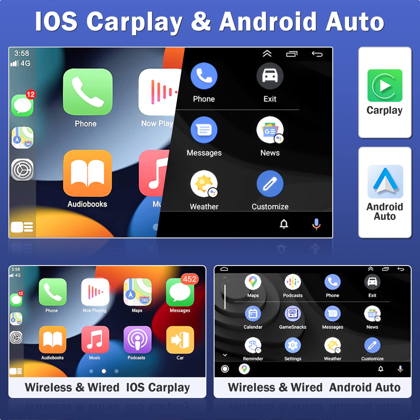 Mua for 2015-2017 Toyota Corolla Axio Radio, Apple CarPlay Android 11 ...