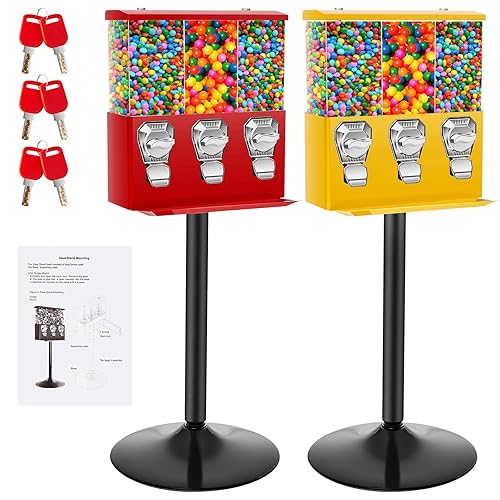 2 Sets Large Adjustable Candy Vending Machines for Business Commercial ...