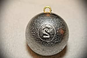 Amazon.com : 5 32oz (2 Pound) Cannonball Rock Cod Fishing Weights ...