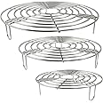 Amazon.com: Coufce 3PCS Round Cooling Racks Stainless Steel Steaming ...