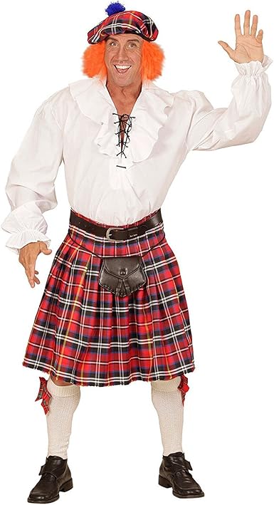 Mega_Jumble Mens Scottish National Scots Tartan Kilt 50cm Adjustable ...