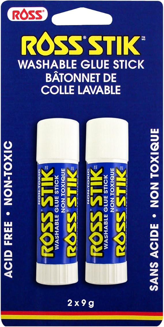 Ross 54492 Washable Glue Sticks, 9g (0.3 Oz.) Each, 2-Pack: Amazon.ca ...