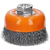 Truper CT-608, Carda de copa, alambre trenzado fino, 3" para esmeril : Amazon.com.mx ...